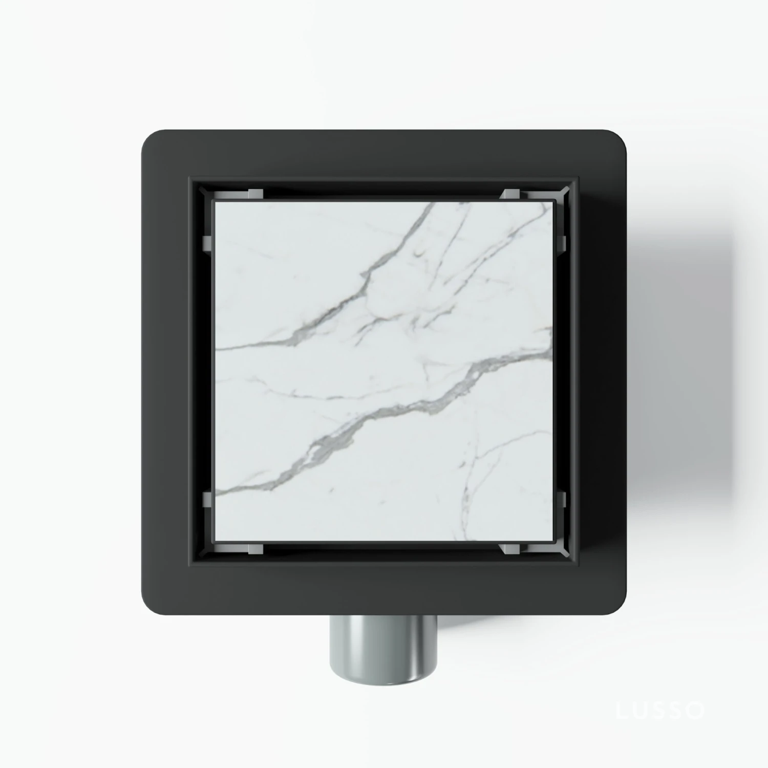 Affordable Quality: Square Matte Black Tileable Wet Room Waste Kit ...